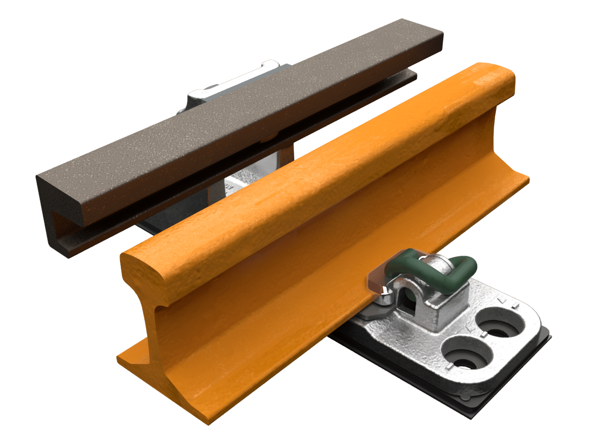 Check Rail Chair Assembly - Mosdorfer Rail